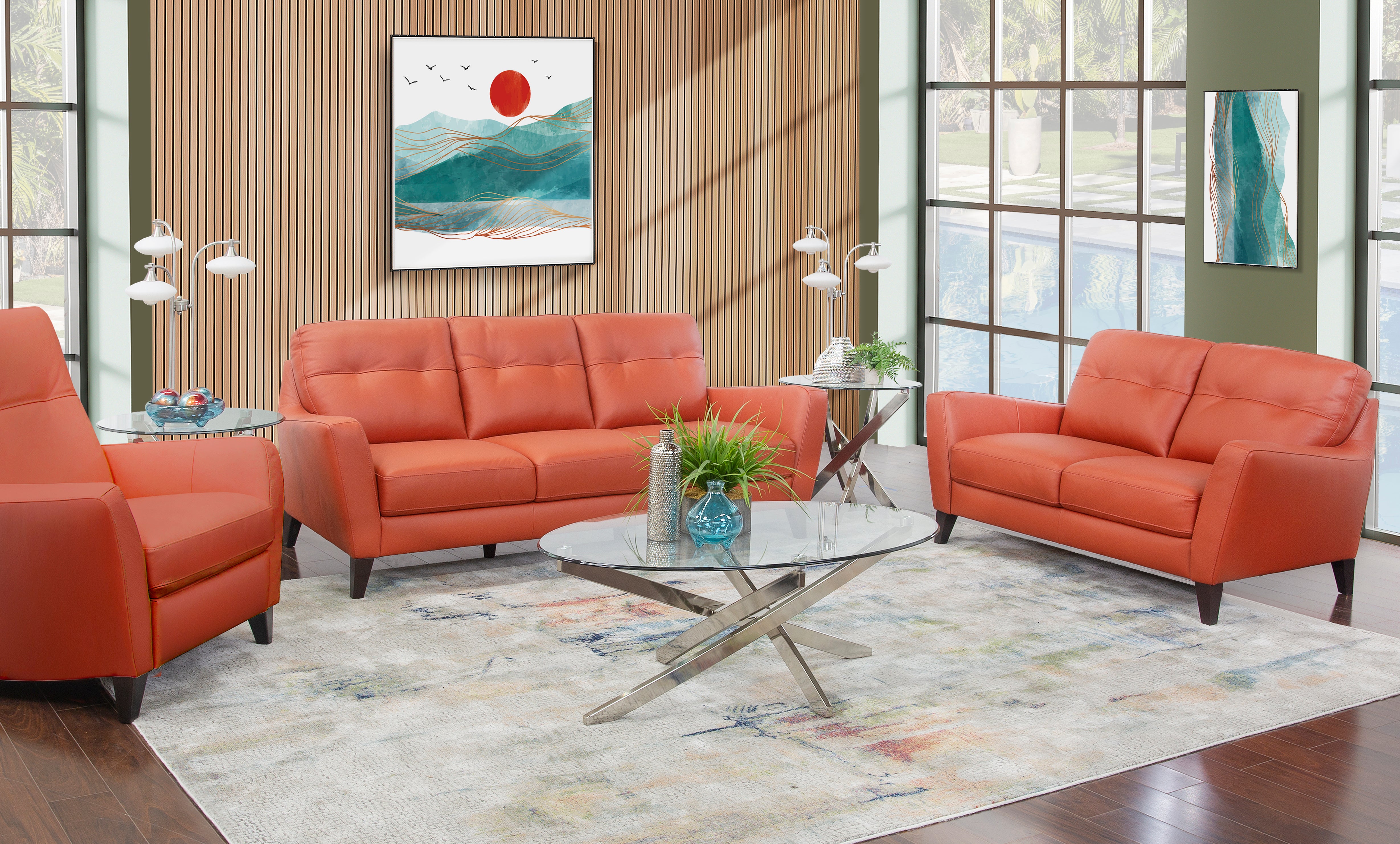3 piece leather couches for sale store